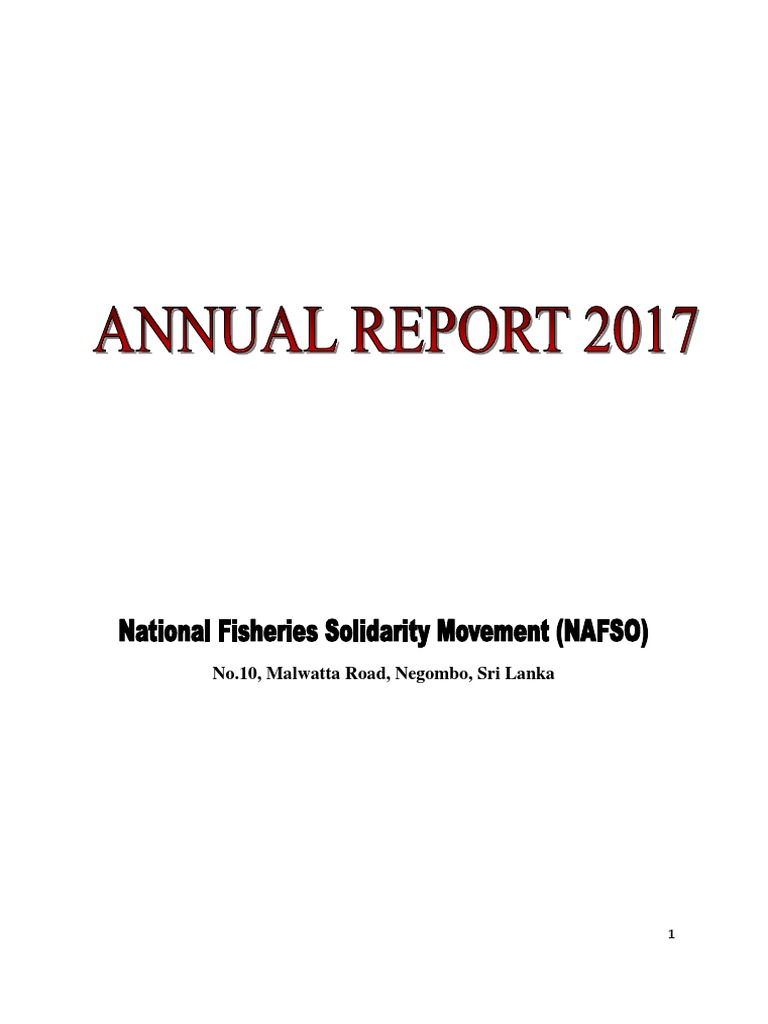 20.11.18 NAFSO Annual Report 2017 (Autosaved) New | PDF | Food And ...