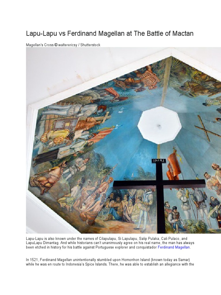 Lapu-Lapu Vs Ferdinand Magellan at The Battle of Mactan | PDF | Spanish ...