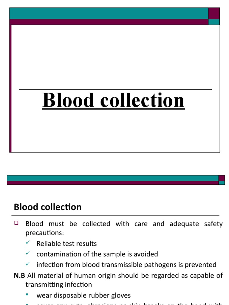 Blood Collection | PDF | Blood | Vein