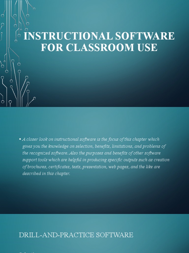 Instructional Software For Classroom Use | PDF | Constructivism ...