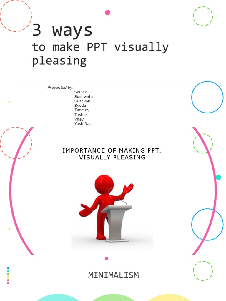 3 Tips for Visually Pleasing PPTs | PDF | Career & Growth