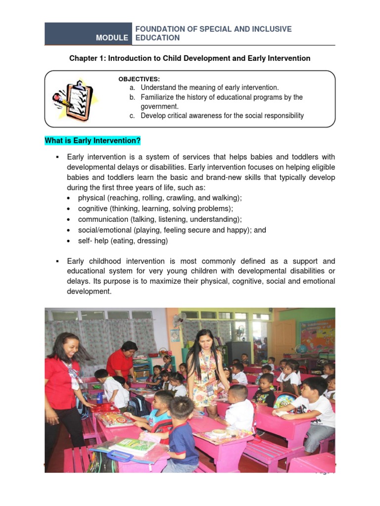 Foundation of Special and Inclusive Education-Chapter 1 | PDF | Special ...