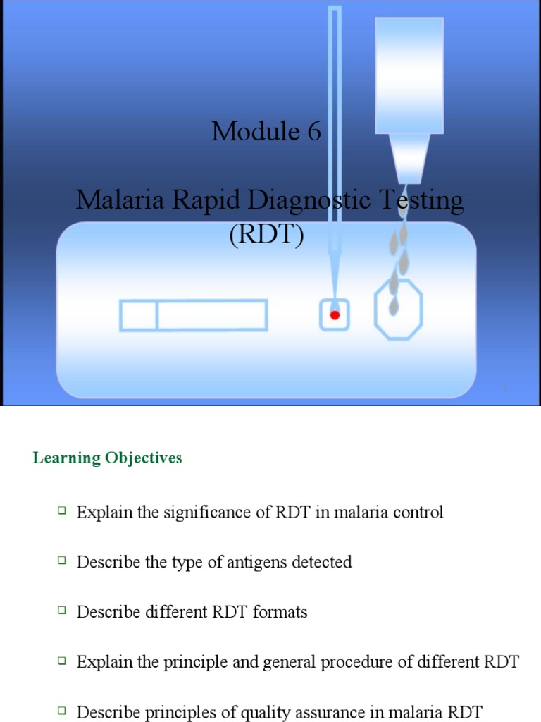 Understanding Malaria Rapid Diagnostic Testing: A Comprehensive Guide ...