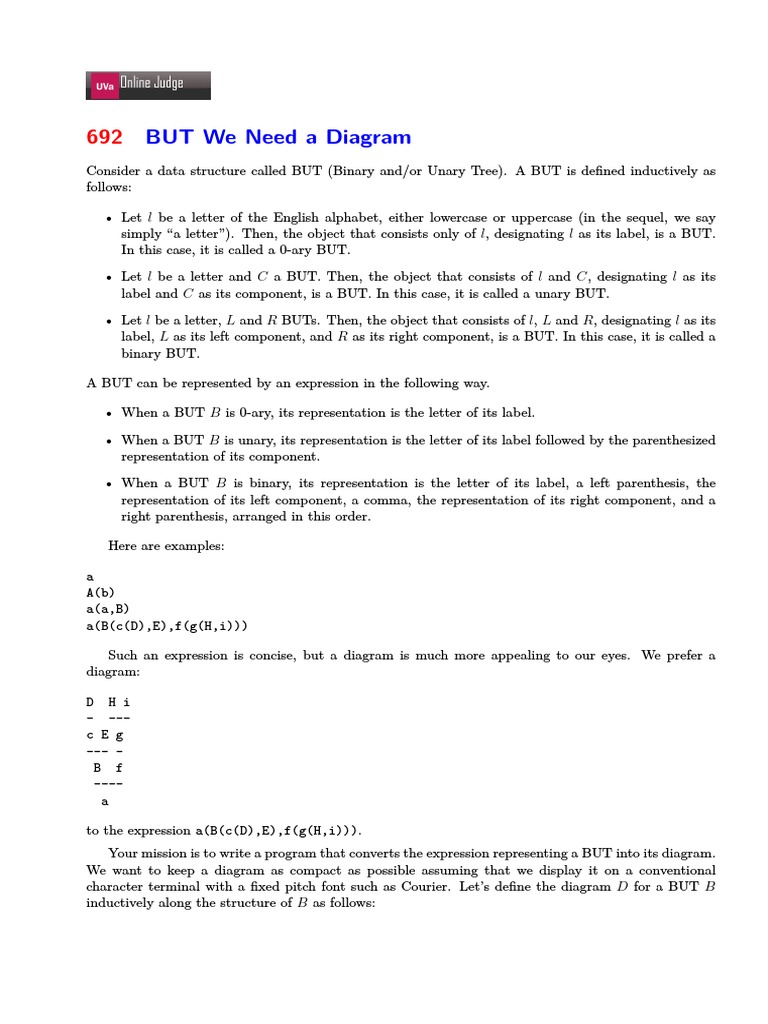 BUT We Need A Diagram | PDF | Bracket | Notation
