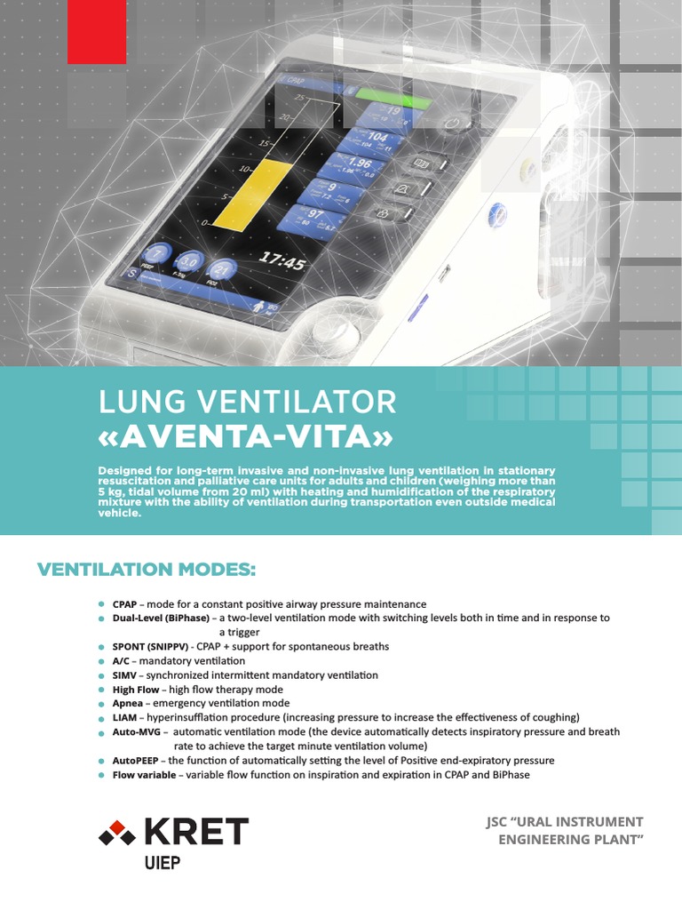 Lung Ventilator Aventa-Vita : Ventilation Modes | PDF | Pulmonology ...