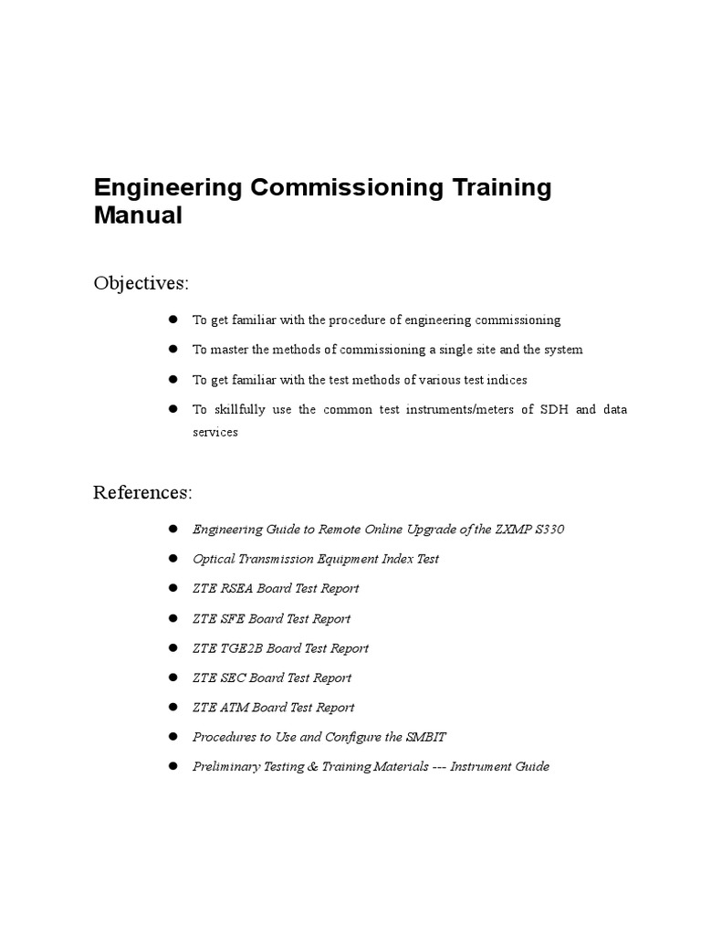 Engineering Commissioning | PDF | Network Switch | Asynchronous ...