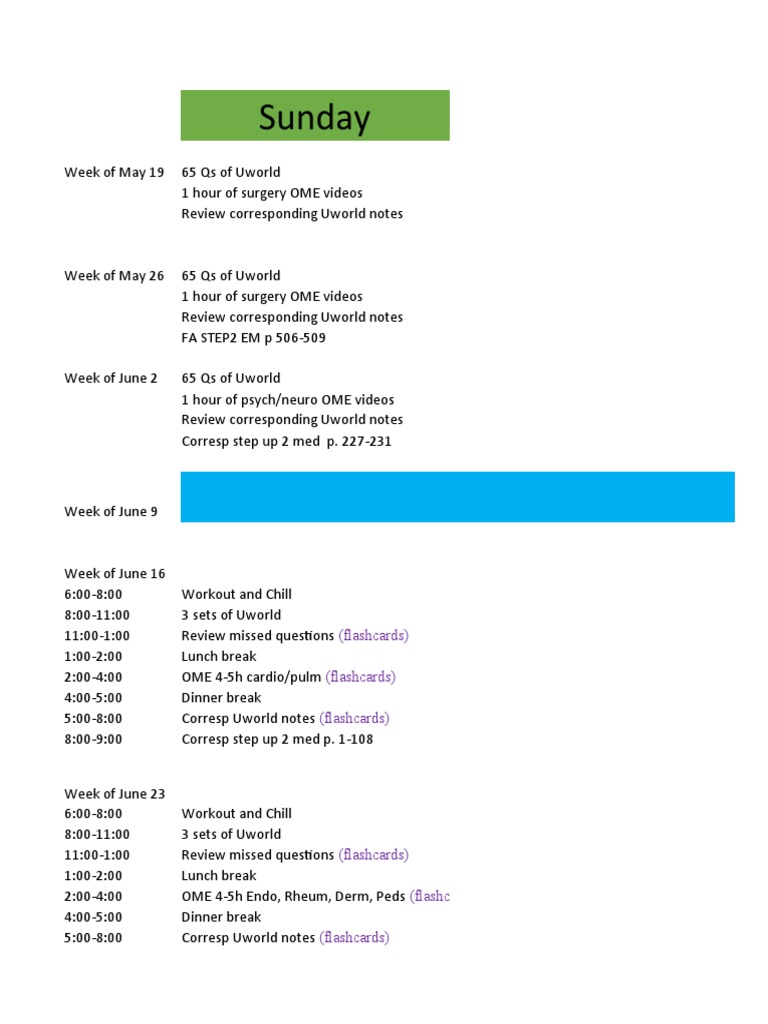 Sunday: (Flashcards) (Flashcards) (Flashcards) | PDF