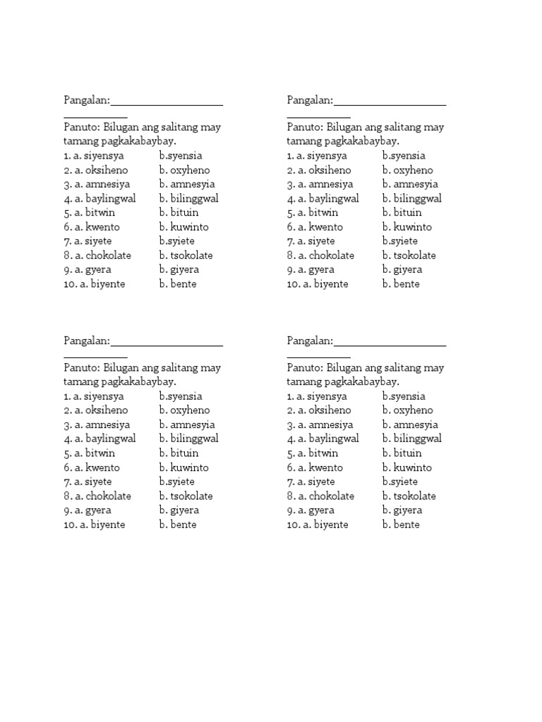 Pagbaybay Q | PDF