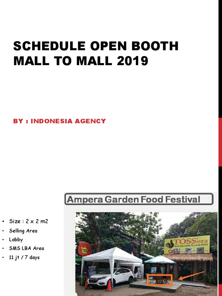 Open Booth Mall To Mall 2019 | PDF | Business