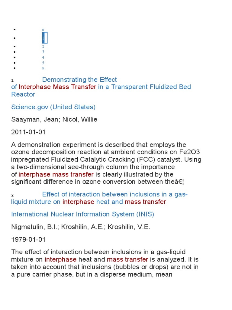 Interphase Mass Transfer: Demonstrating The Effect of in A Transparent ...