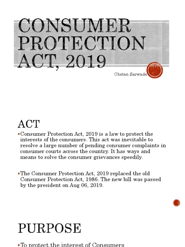 Consumerprotectionact2019 200724191943 | PDF | Consumer Protection ...