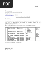 Field Mobilization Letter | PDF