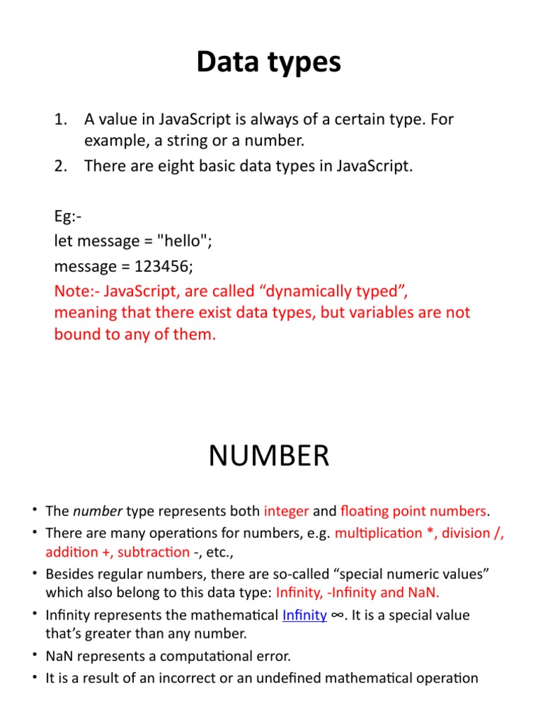 Data Types | PDF | Boolean Data Type | Software Engineering