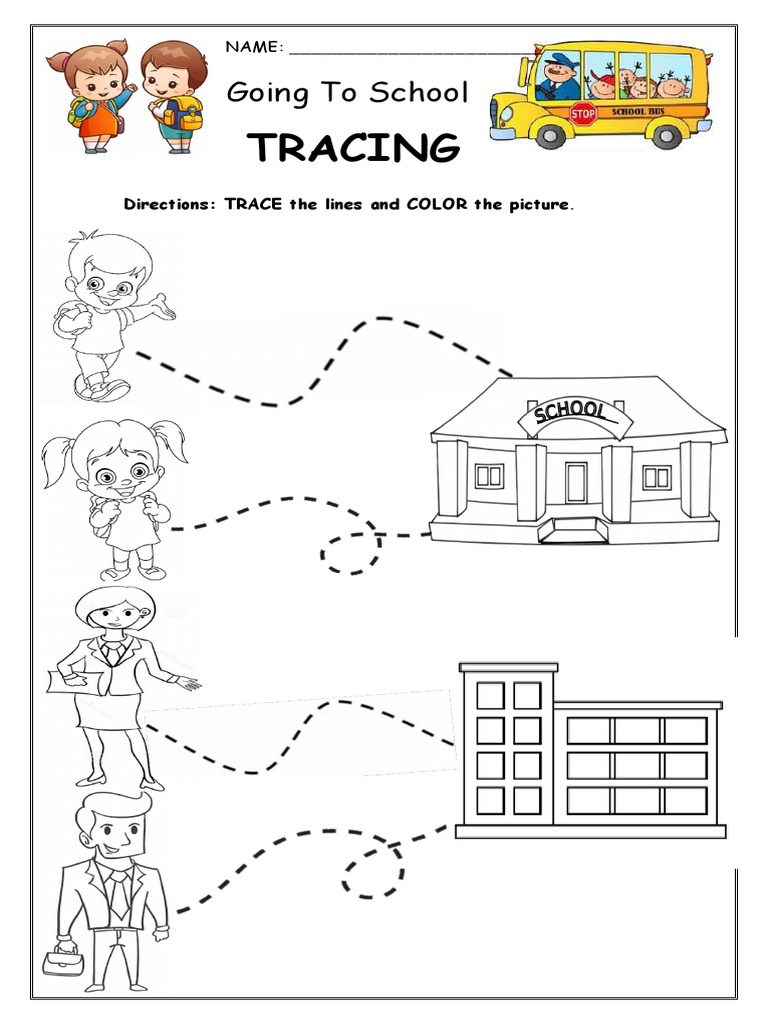 Going To School tracing