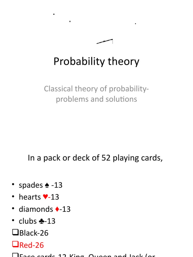 Classical Theory of Probability-Problems and Solutions | PDF | Toys ...