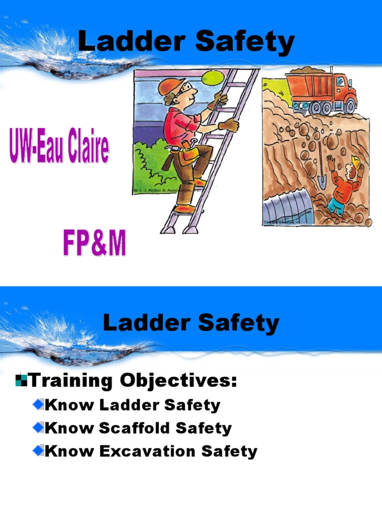 Ladder Safety | PDF | Ladder | Scaffolding