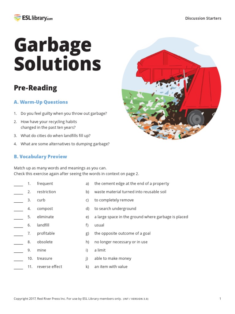 72 Garbage-Solutions Can Student | PDF | Recycling | Waste