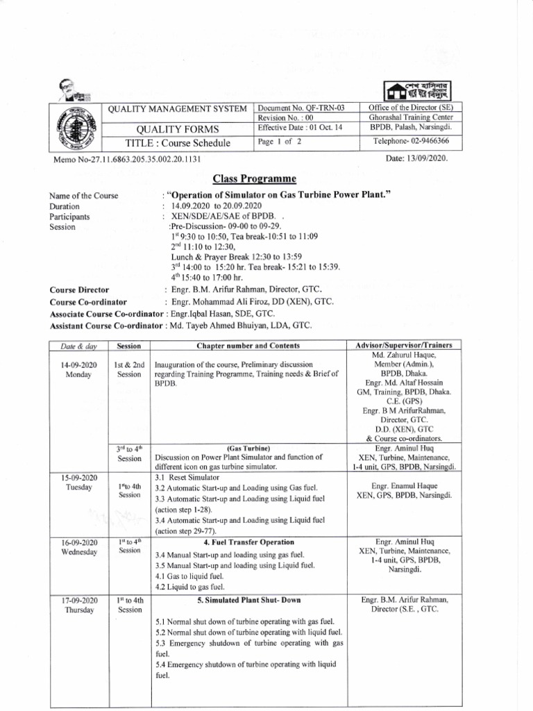 Ffi, Ffi: Course Duration: Participants: Session | PDF | Energy ...