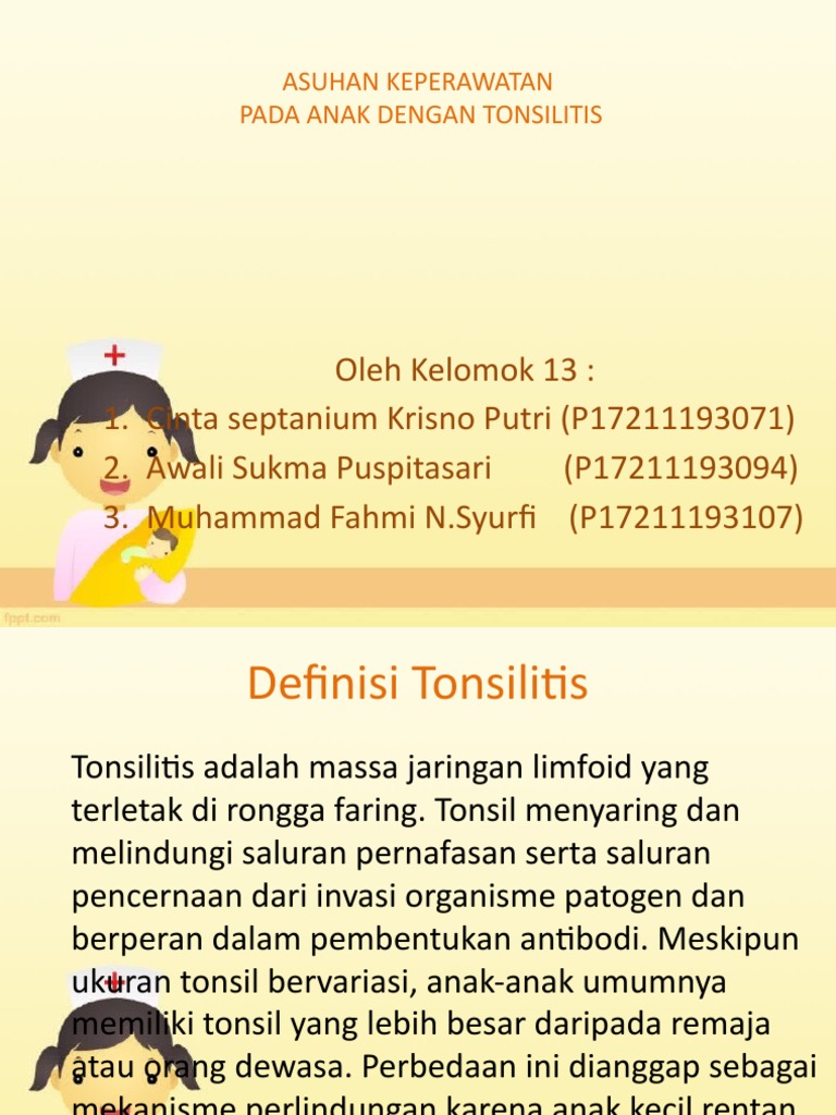 Kel. 13 Askep Tonsil | PDF