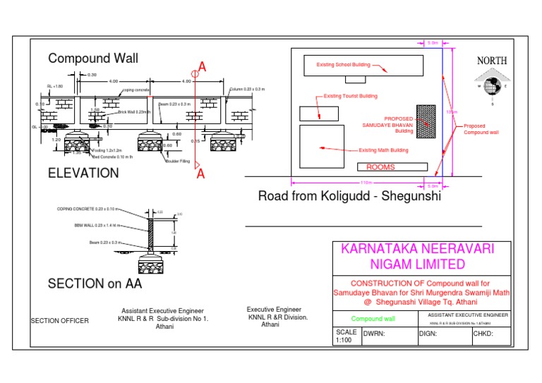 Community-Compound Wall A4 | PDF | Structural Engineering | Economic ...