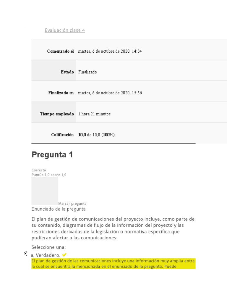 Evaluación Clase 4 | PDF | Realimentación | Comunicación