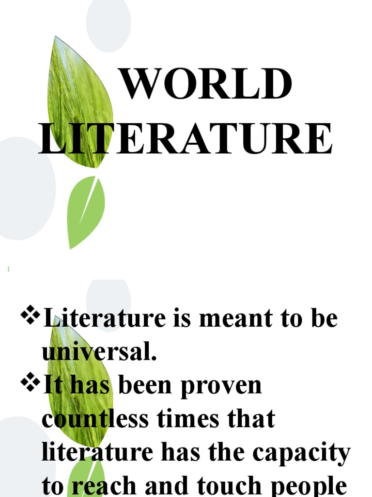 Understanding World Literature | PDF | Poetry