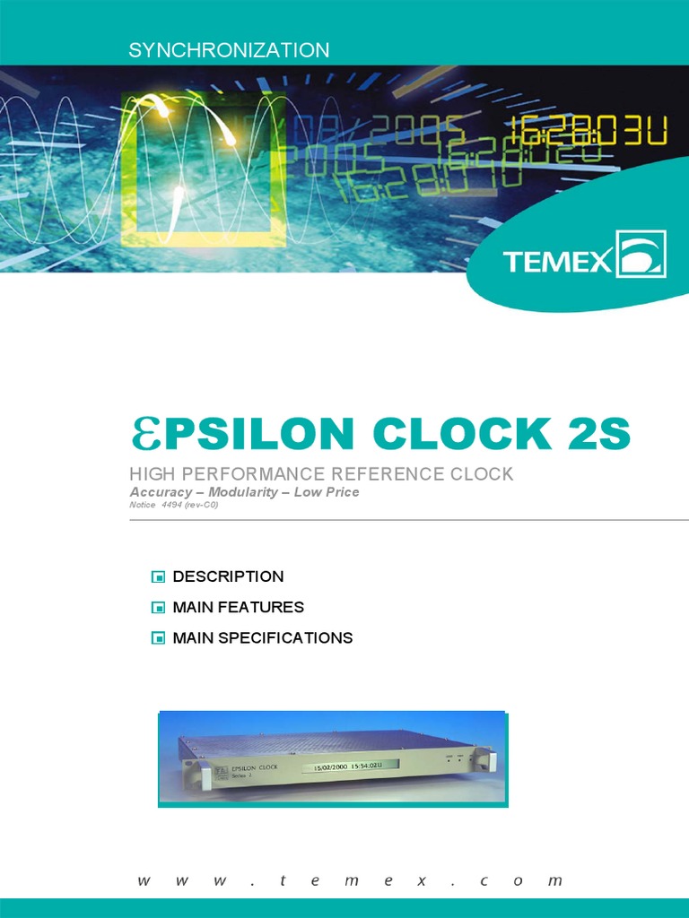 Psilon Clock 2S: Synchronization | PDF | Global Positioning System | Electrical Engineering
