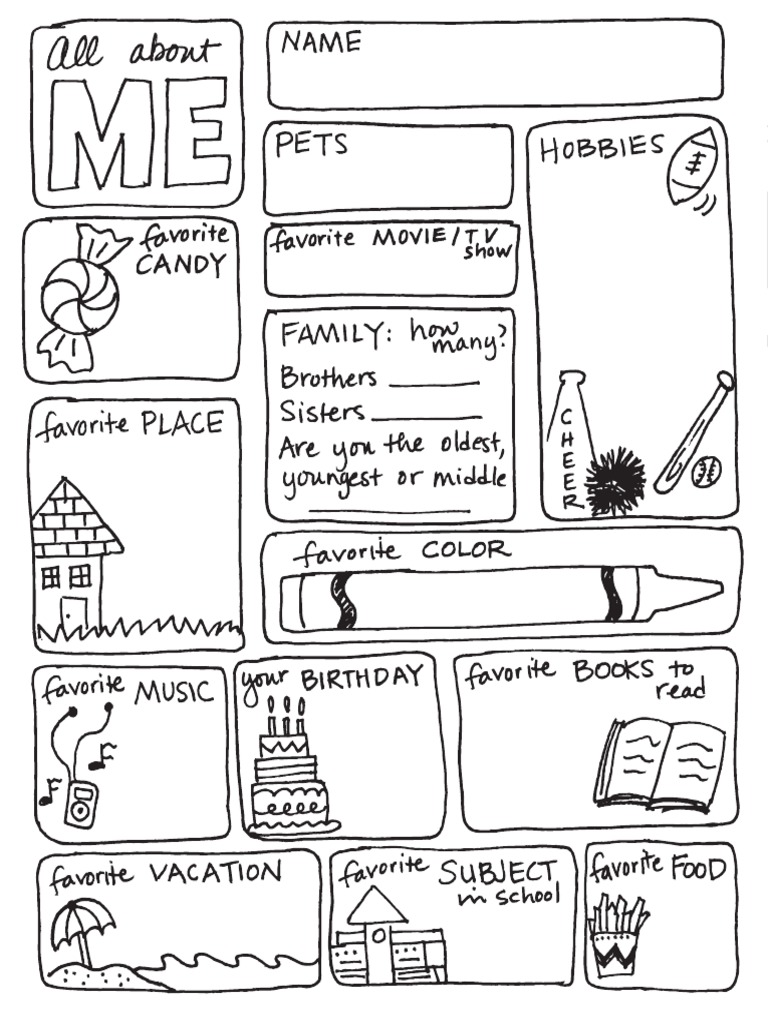 All About Me Freebie by Science Doodles | PDF