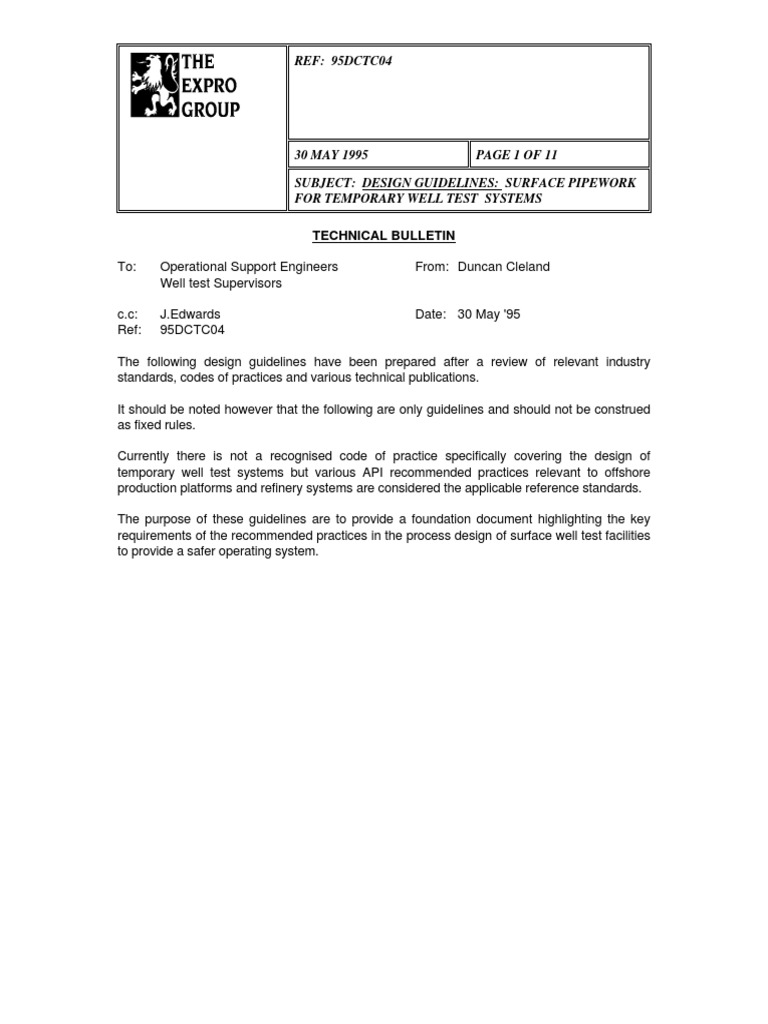 Expro-API-RP-14E-Gas Wells PDF | PDF | Fluid Dynamics | Erosion
