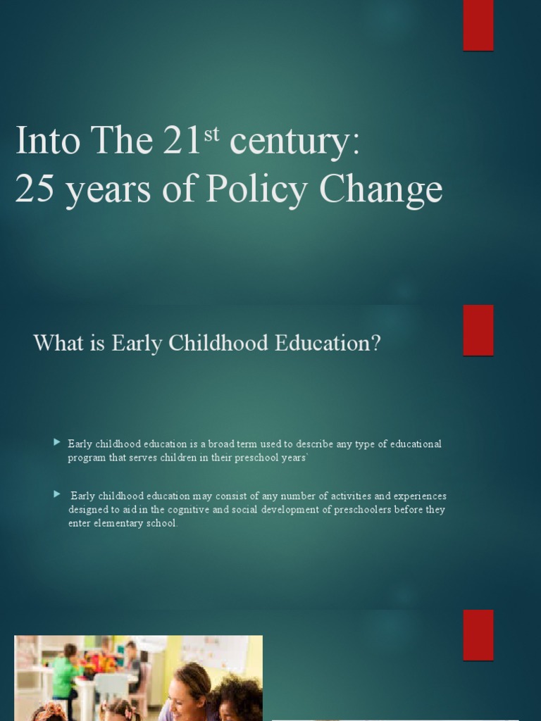 A History of Early Childhood Education Policy Changes in the UK from ...