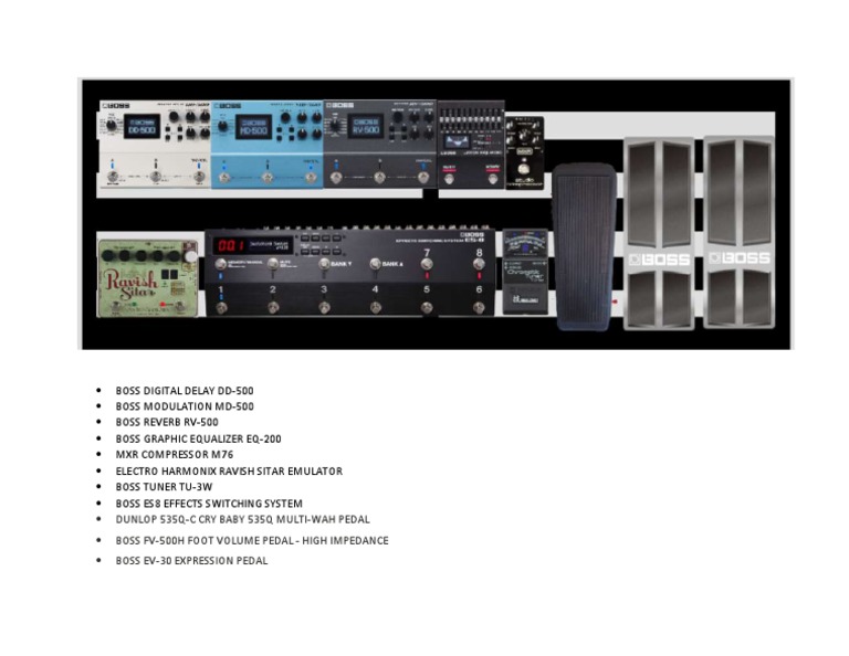 Dunlop 535Q-C Cry Baby 535Q Multi-Wah Pedal Boss Fv-500H Foot Volume ...
