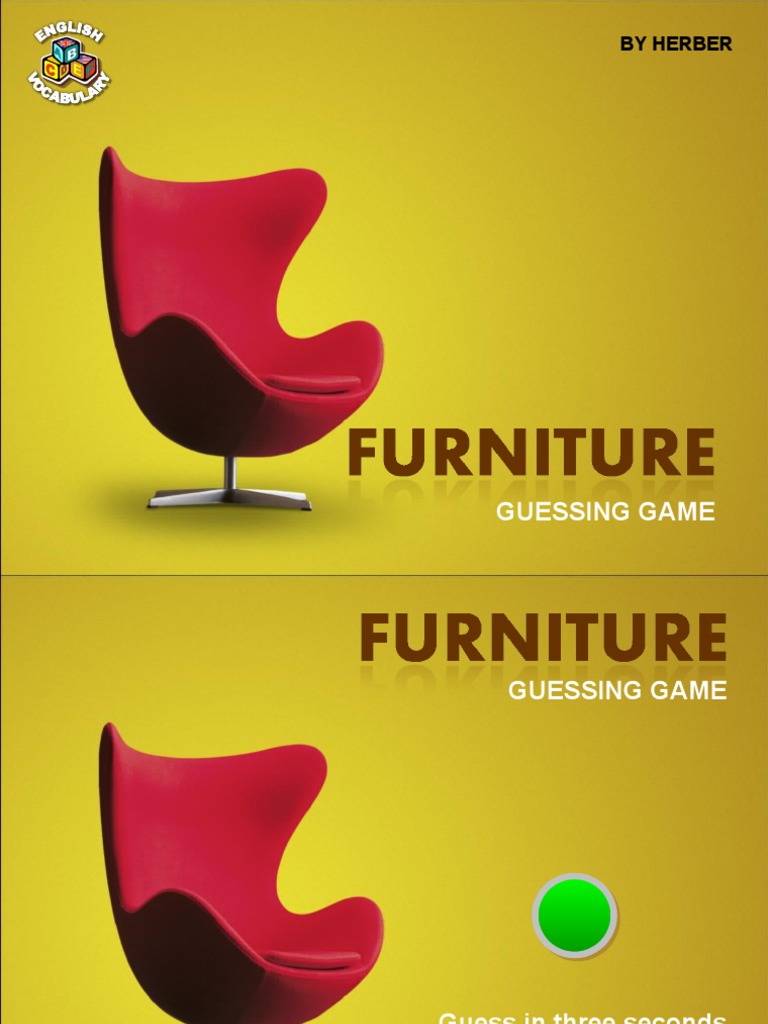 Furniture PPT Flashcards Fun Activities Games Games Picture Dict ...