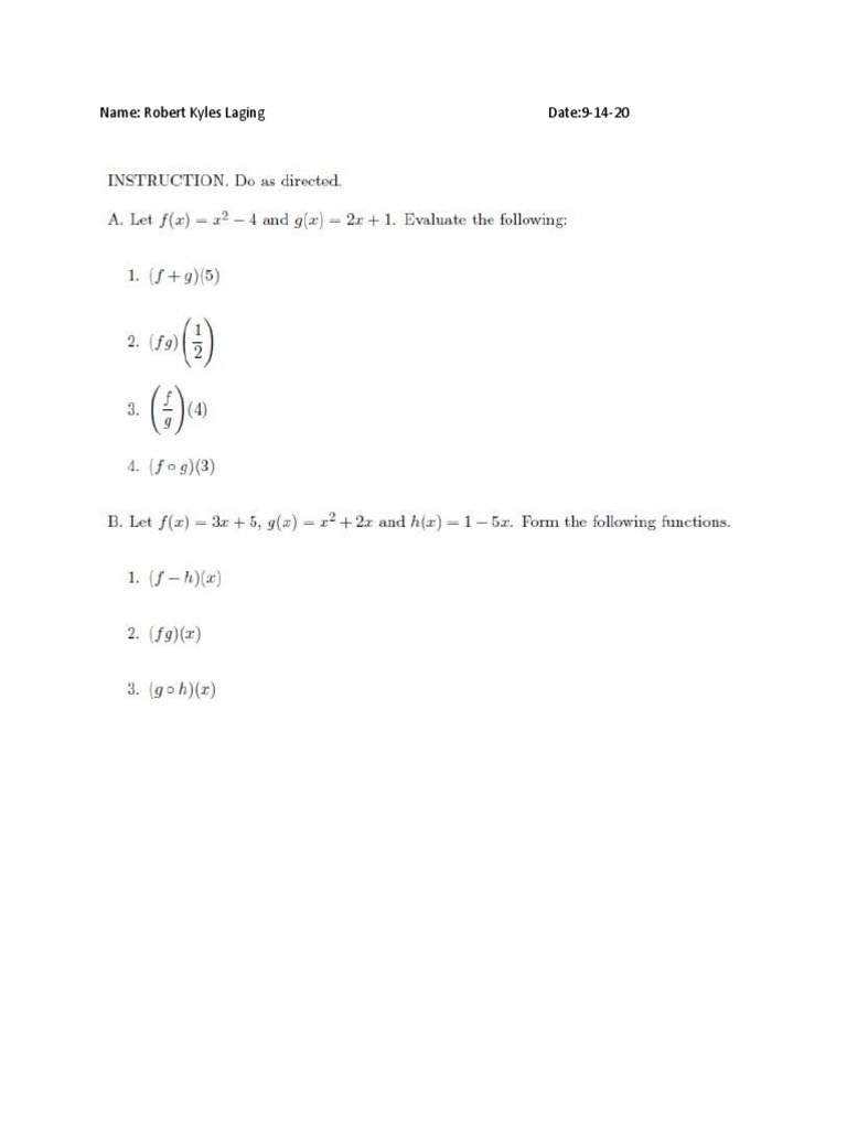 MMW Week 2 Functions | PDF