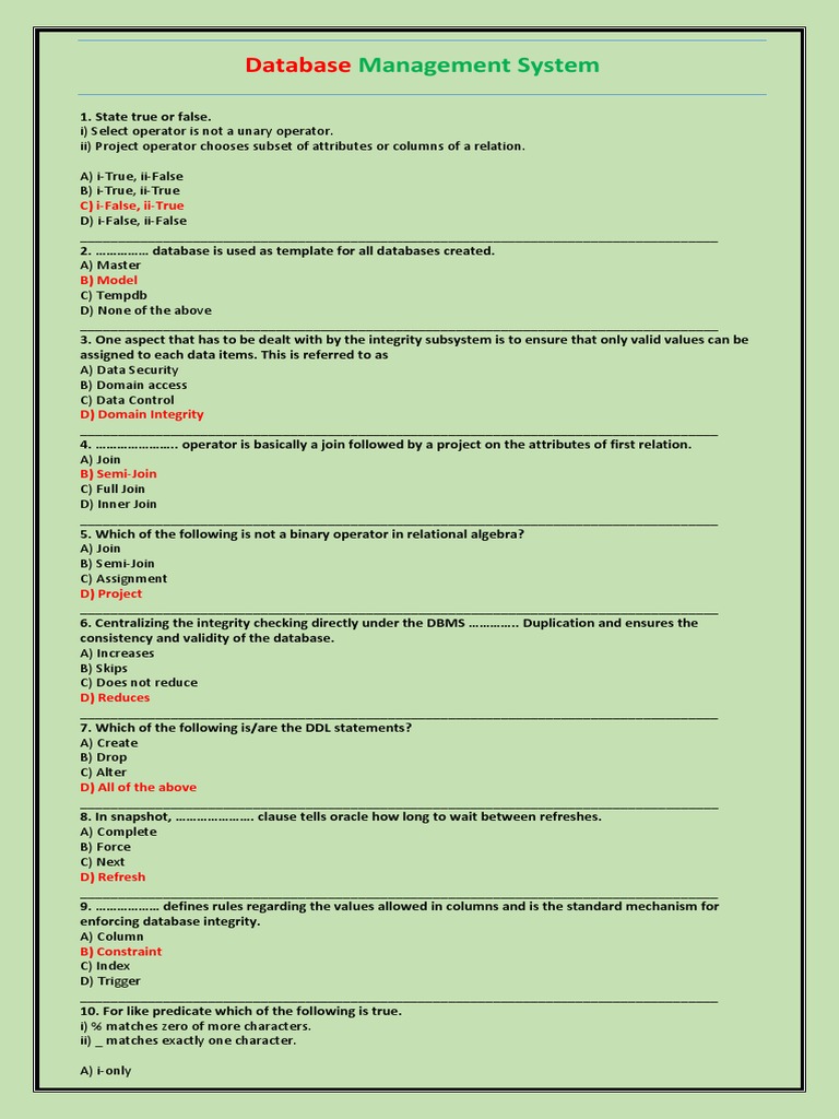 Database Management System Pdf Relational Database Pl Sql