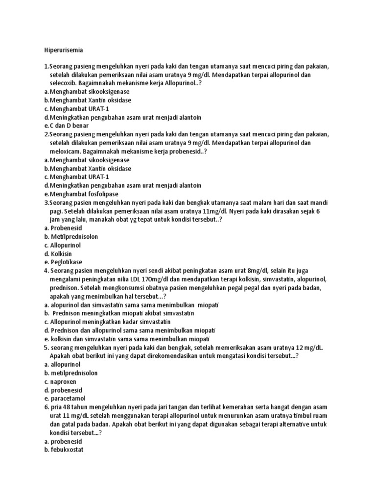Hiperurisemia | PDF | Pengembangan Diri | Kesehatan Holistik