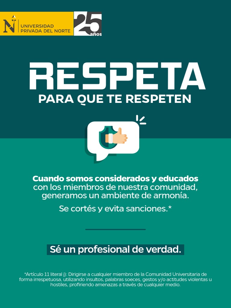 Respeto en la Comunidad Universitaria | PDF