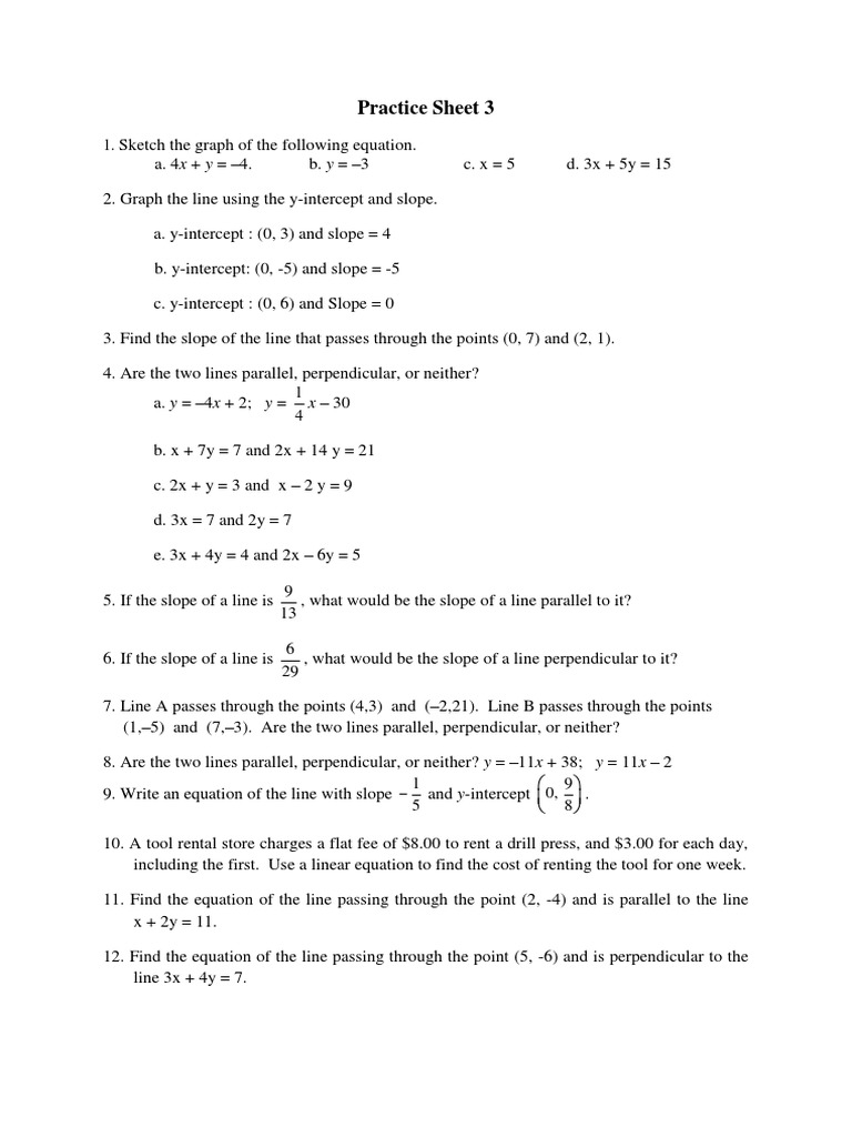 MATH 140 Chapter 3 Practice Sheet 3 PDF | PDF | Mathematical Objects ...