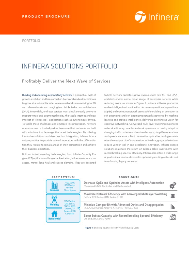 Infinera Solutions Portfolio 0022 BR RevB 0719 PDF | PDF | Computer ...