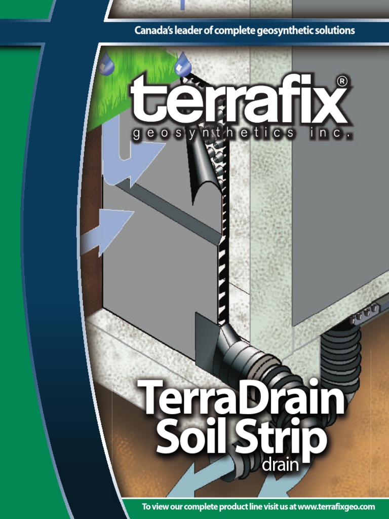 Terradrain Soil Strip: Drain | Download Free PDF | Drainage | Wall