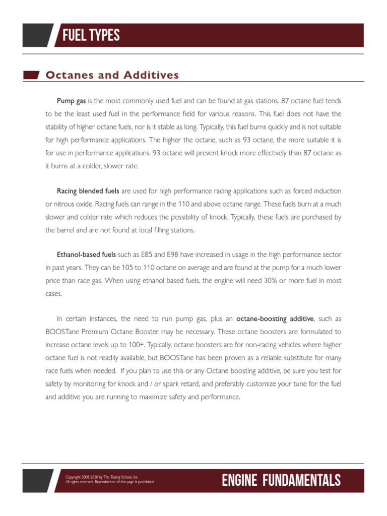 B7 Fuel Types 2020 | PDF | Technology & Engineering