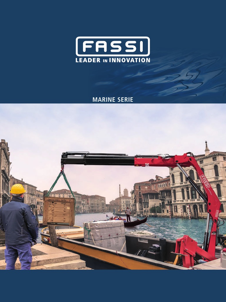 Fassi Marine Serie | PDF | Crane (Machine) | Pipe (Fluid Conveyance)