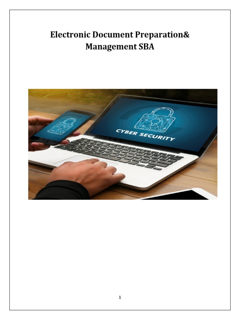 Electronic Document Preparation& Management SBA | PDF | Computer ...