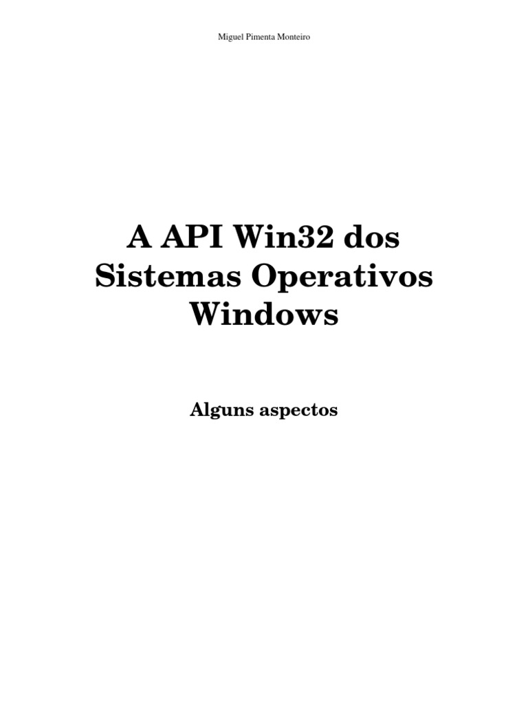 Win 32 | PDF