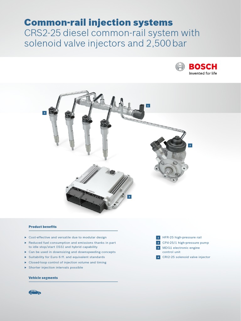 CRS 2-25 Diesel Common-Rail System With Solenoid Valve Injectors and ...
