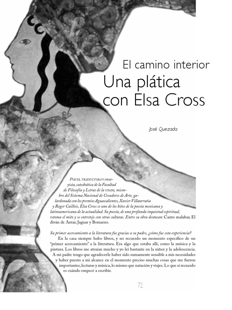 Encuentro con Elsa Cross: Poesía y Vida | PDF | Poesía | Libros