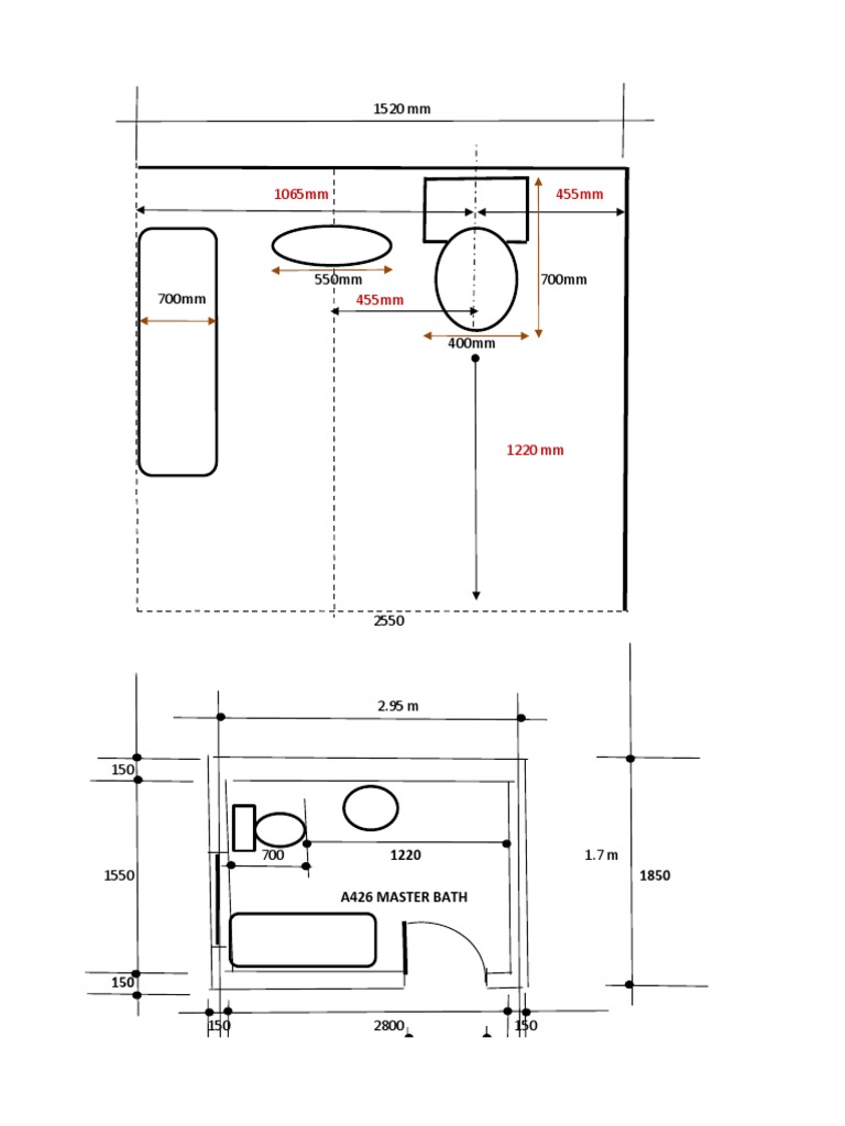 Water Closet Dimensions and Setup Guide | PDF