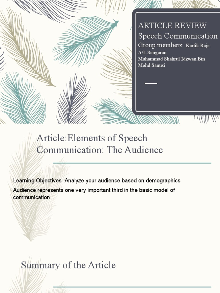 Analyzing Your Audience | PDF