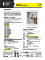 Class III Fire Hose Cabinet Schedule | PDF | Building Materials | Equipment