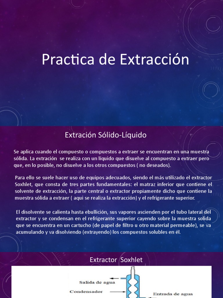 Teoria y Procedimiento de Extraccion | PDF | Solubilidad | Solvente