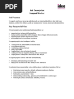 Individual Support Plan Template | PDF | Social Science | Law